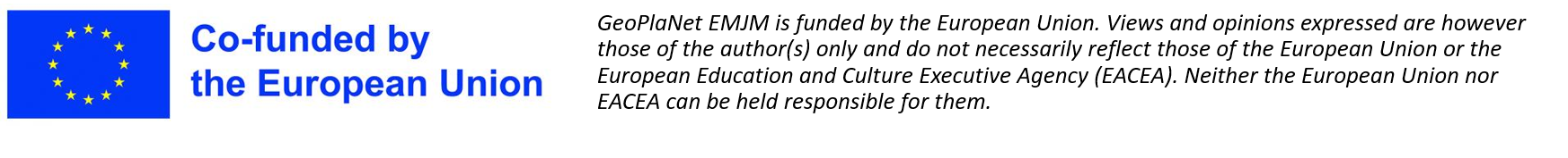 EMJM-GeoPlaNet - GeoPlaNet International master - Erasmus Mundus